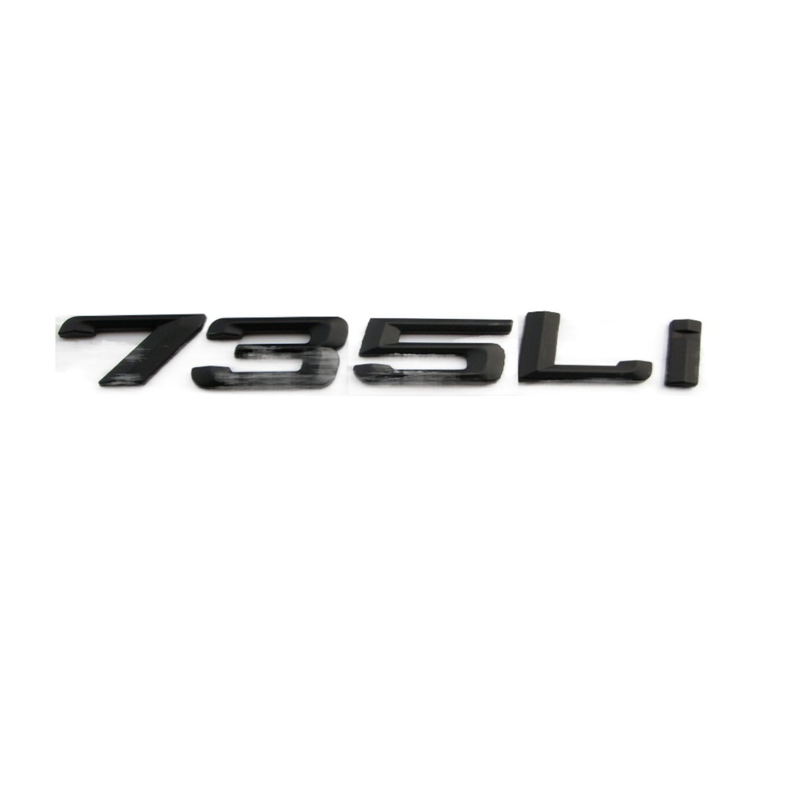 Matte Black ABS Number Letters Word Car Trunk Badge Emblem Letter Decal ...