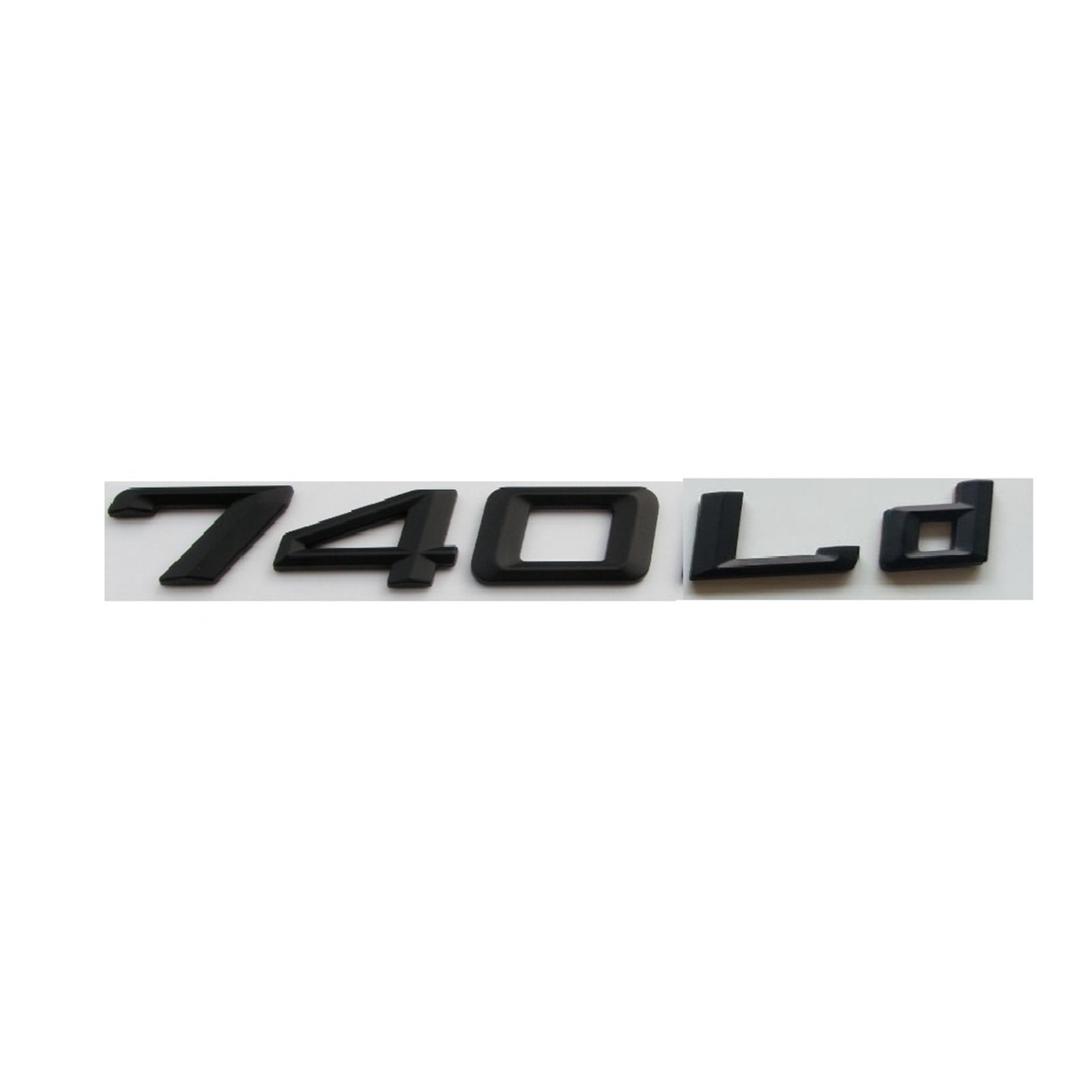 Matte Black ABS Number Letters Word Car Trunk Badge Emblem Letter Decal ...