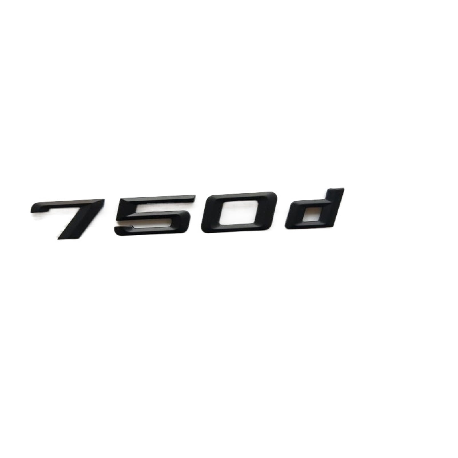 Matte Black ABS Number Letters Word Car Trunk Badge Emblem Letter Decal ...