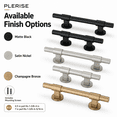 Matte Black Adjustable Cabinet Handles, Drawer Pulls for Kitchen ...