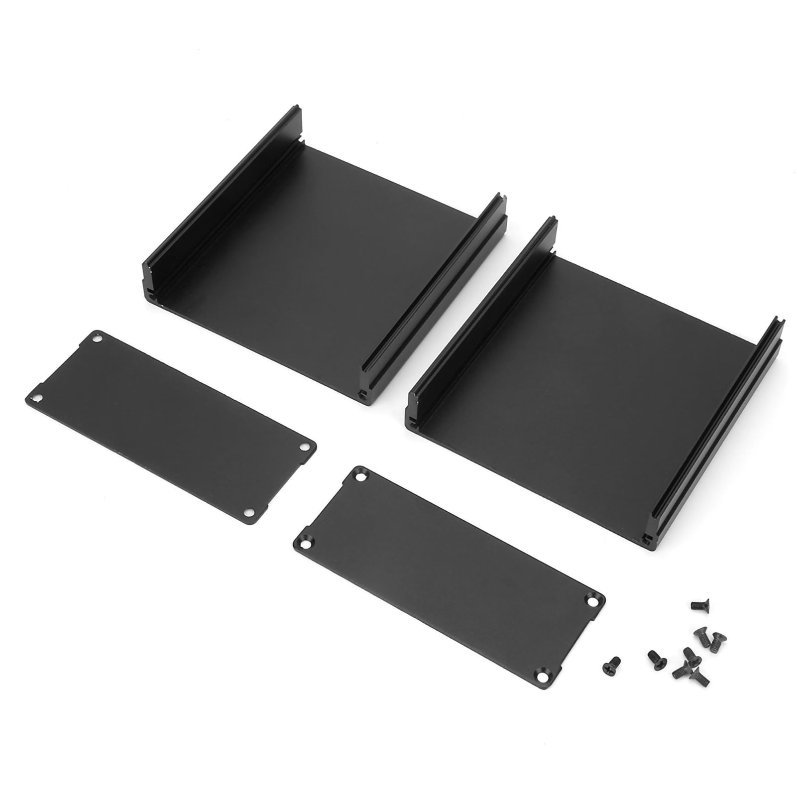 Matte Black Aluminum PCB Enclosure, DIY Electronic Project Case ...