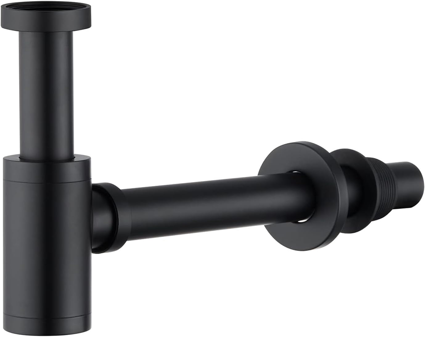 Matte Black Bathroom Basin Sink Stopper P-Trap, Brass Core Adjustable ...