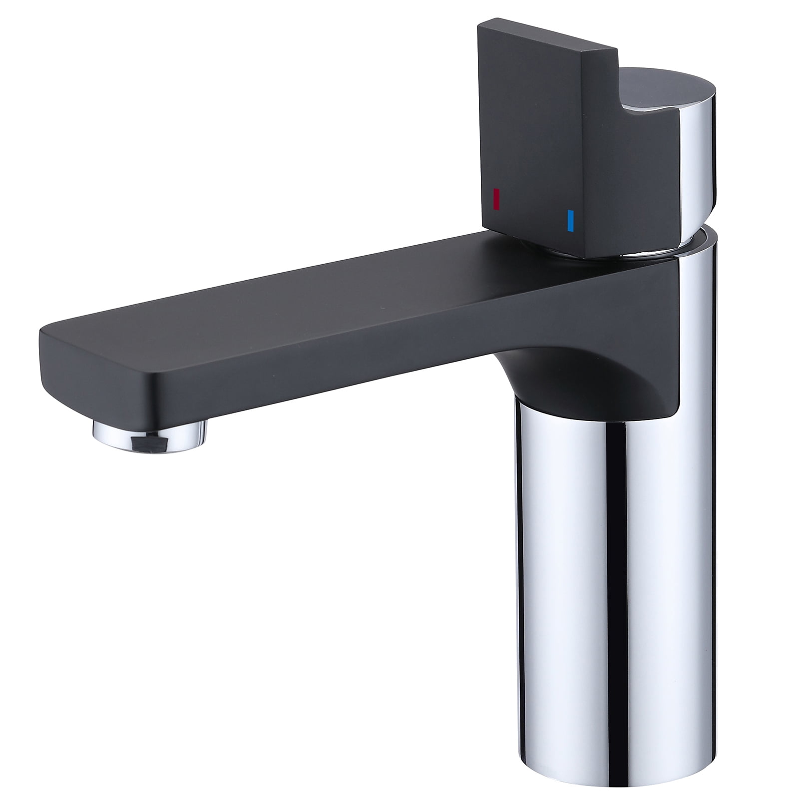 Matte Black Bathroom Faucet - Single Hole Modern Bathroom Faucet Black ...