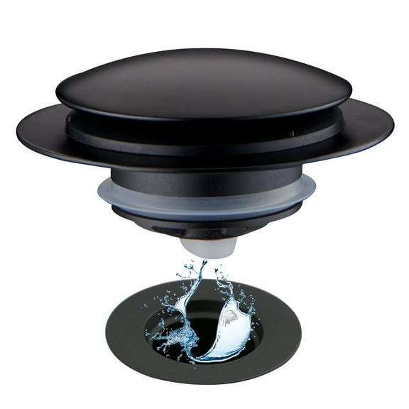 Chrome Plated Universal Tub Dain Stopper, Pop Up Bath Drain Tip Toe ...