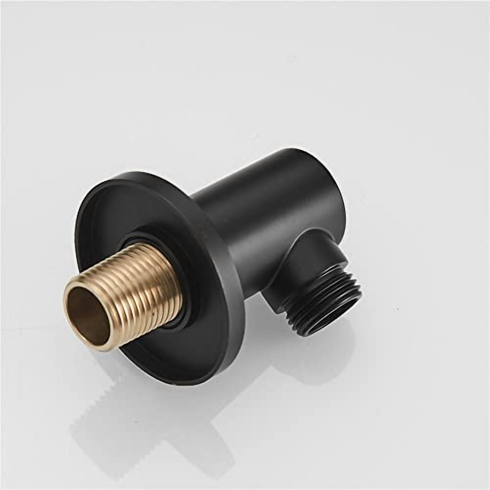 Matte Black Brass Shower Elbow Connector, 1/2" NPT, Wall-Mounted, 1 ...