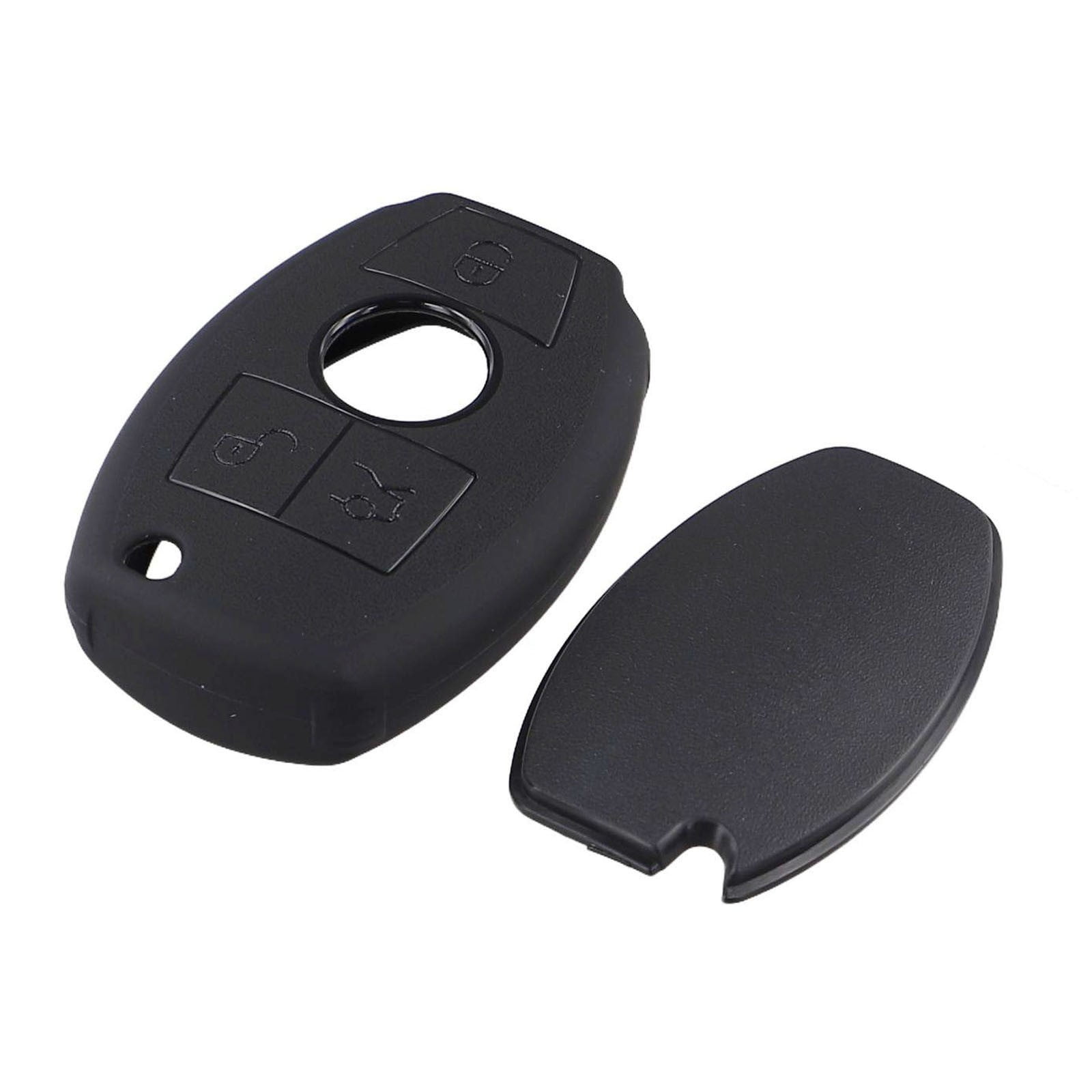 Matte Black Car Key Fob Cover Case for Mercedes 3 4 Buttons W205 W212 ...