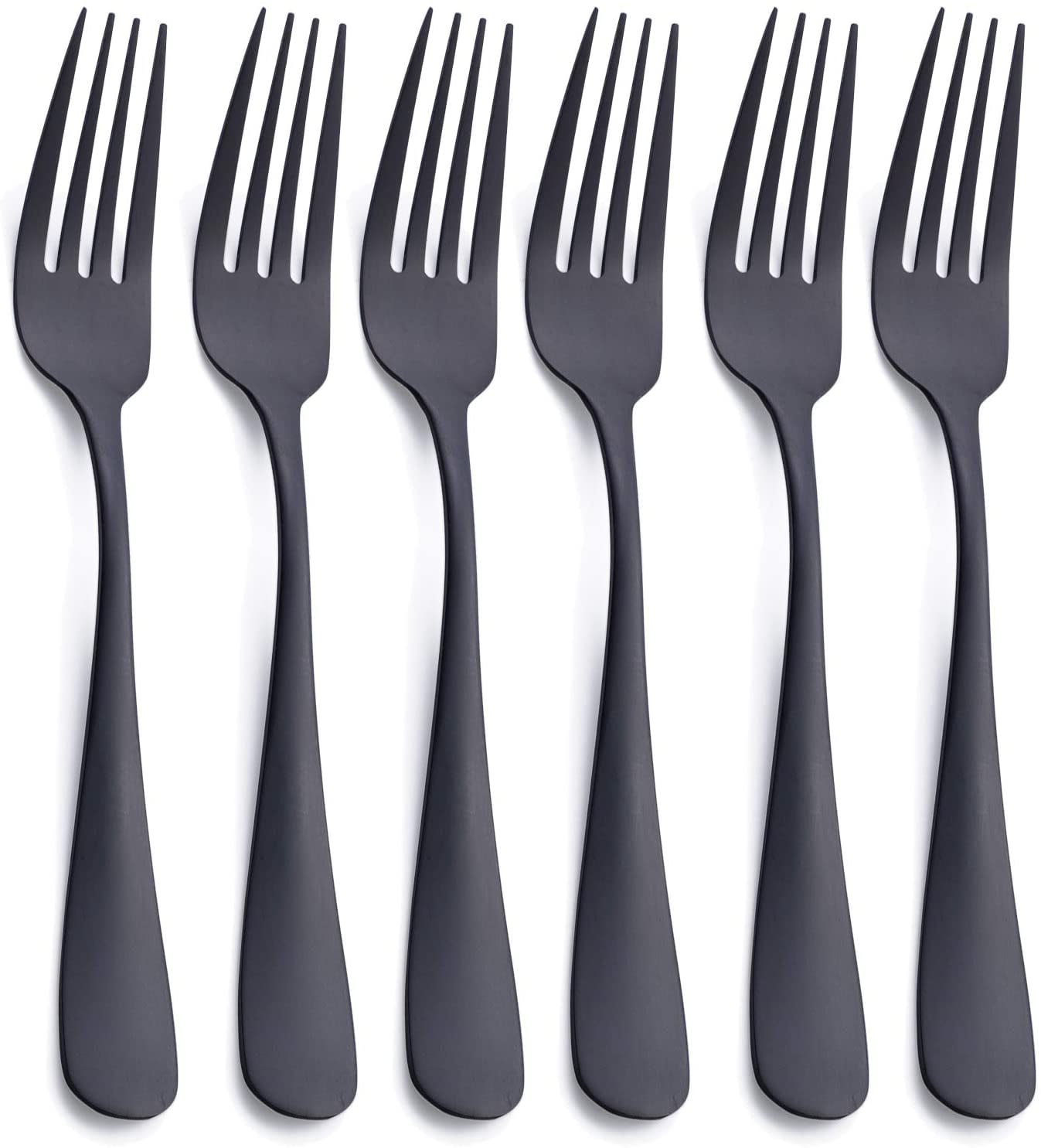 Matte Black Dinner Fork, Stainless Steel Satin Finish 8.0-inch ...