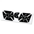 Matte Black Door Steering A/C Window Radio Button Stickers Set For ...