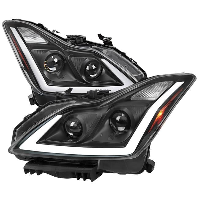 Matte Black Housing Clear Lens Amber Reflector Q60 Coupe LED Bar ...