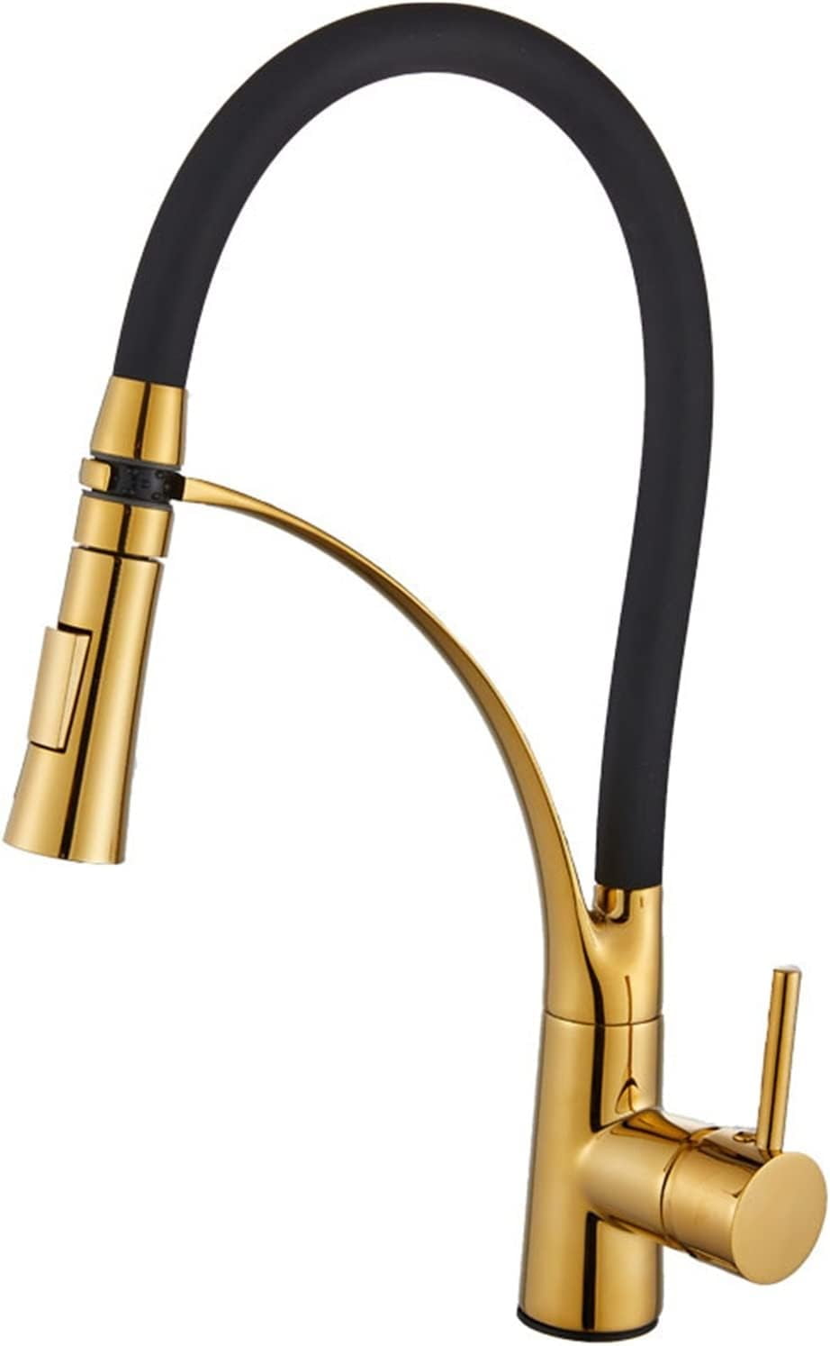 Matte Black Kitchen Faucet Pull Out Kitchen Sink Water Taps Single ...