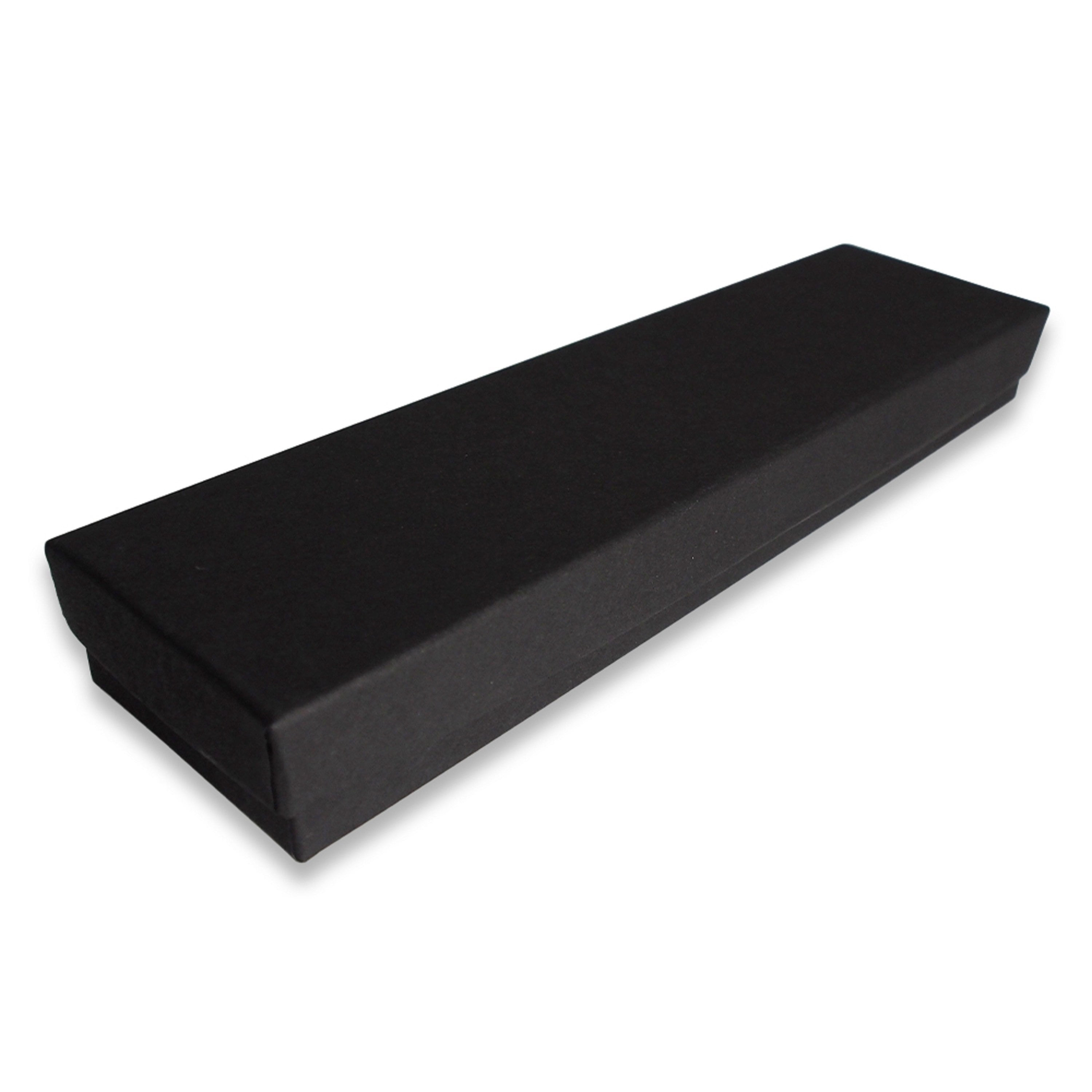 Matte Black-Kraft Cotton Filled Gift Boxes - Size 8" x 2" x 7/8" - Walmart.com