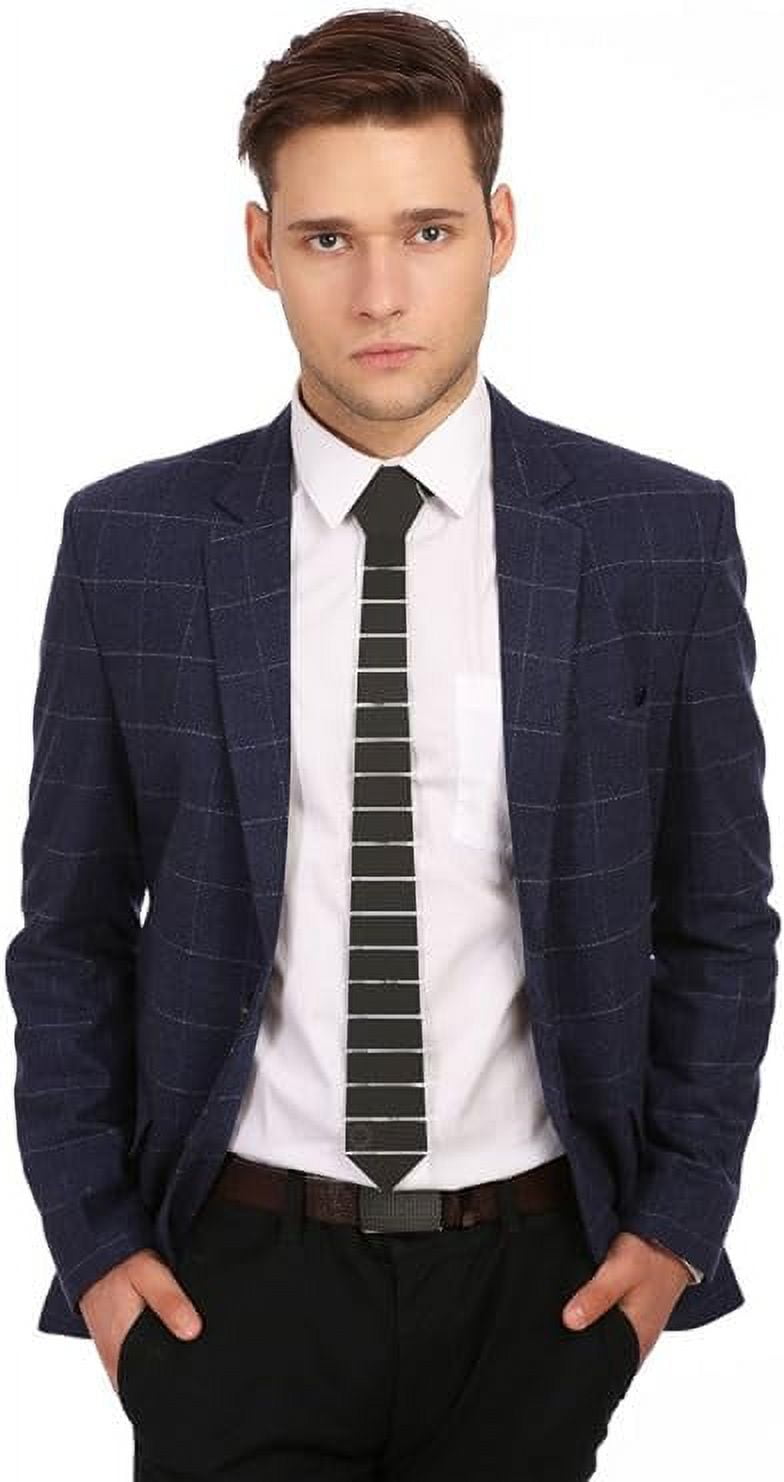 Matte Black Lines Tech Tie - Walmart.com