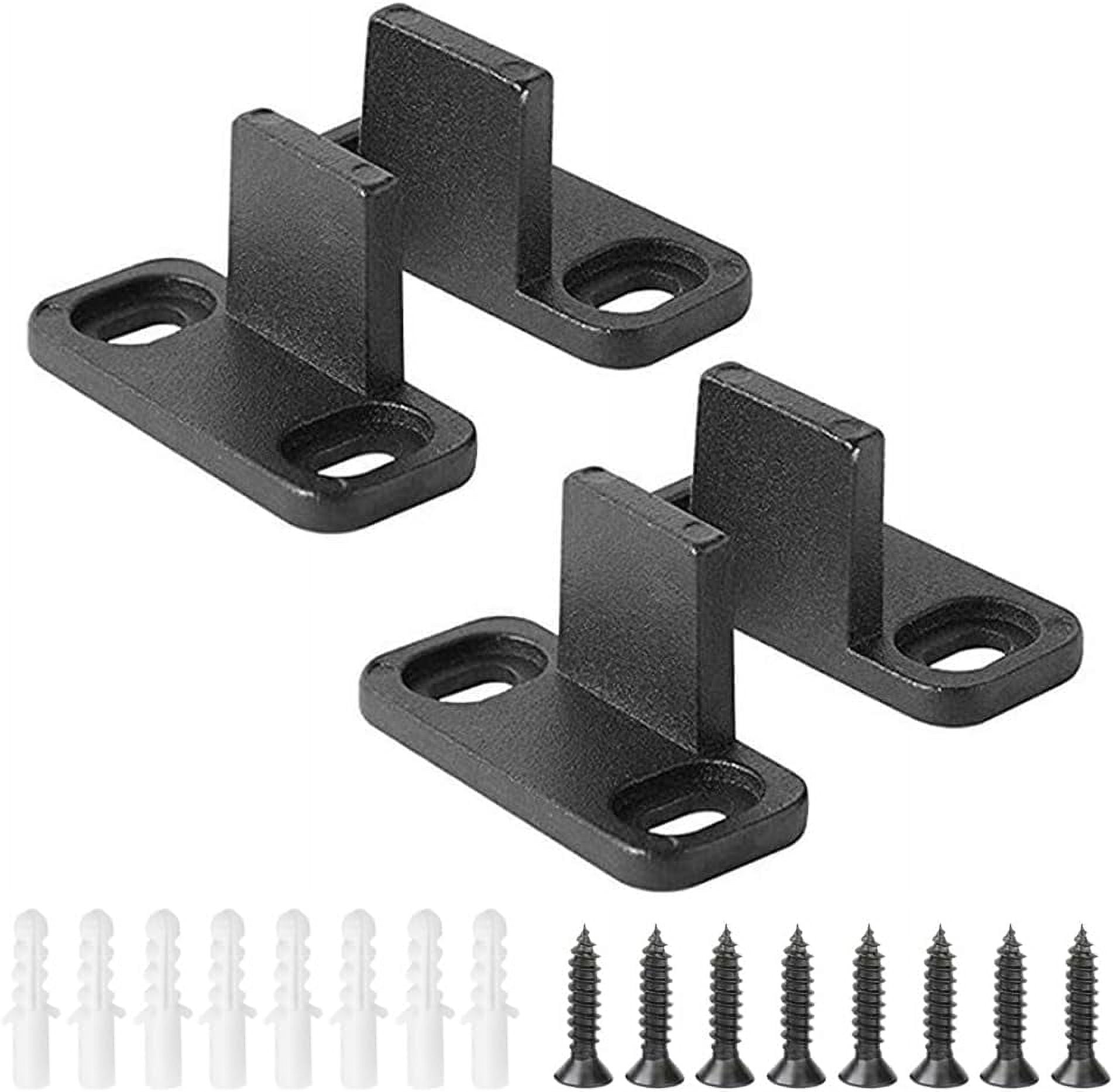 Matte Black Metal Barn Door Floor Guide, Adjustable Hardware For ...