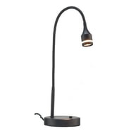 Lite Source Halotech Flexible Adjustable LED Desk Lamp - Black, Space-Saving, 8W - Walmart.com
