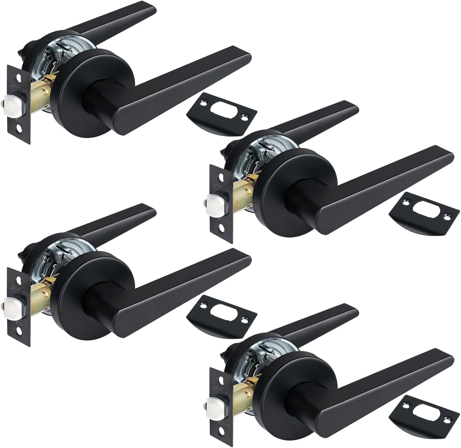 Matte Black Passage/Closet Door Lever, Heavy Duty Lever Door Handle, No ...