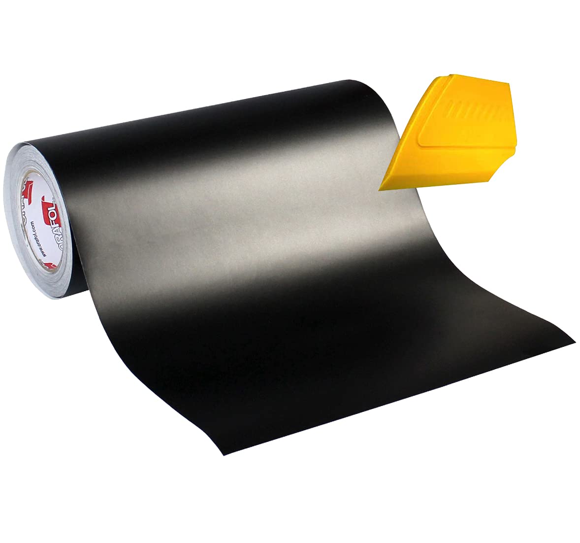 Matte Black Permanent Adhesive Vinyl Roll 12x50FT for Cricut Silhouette ...