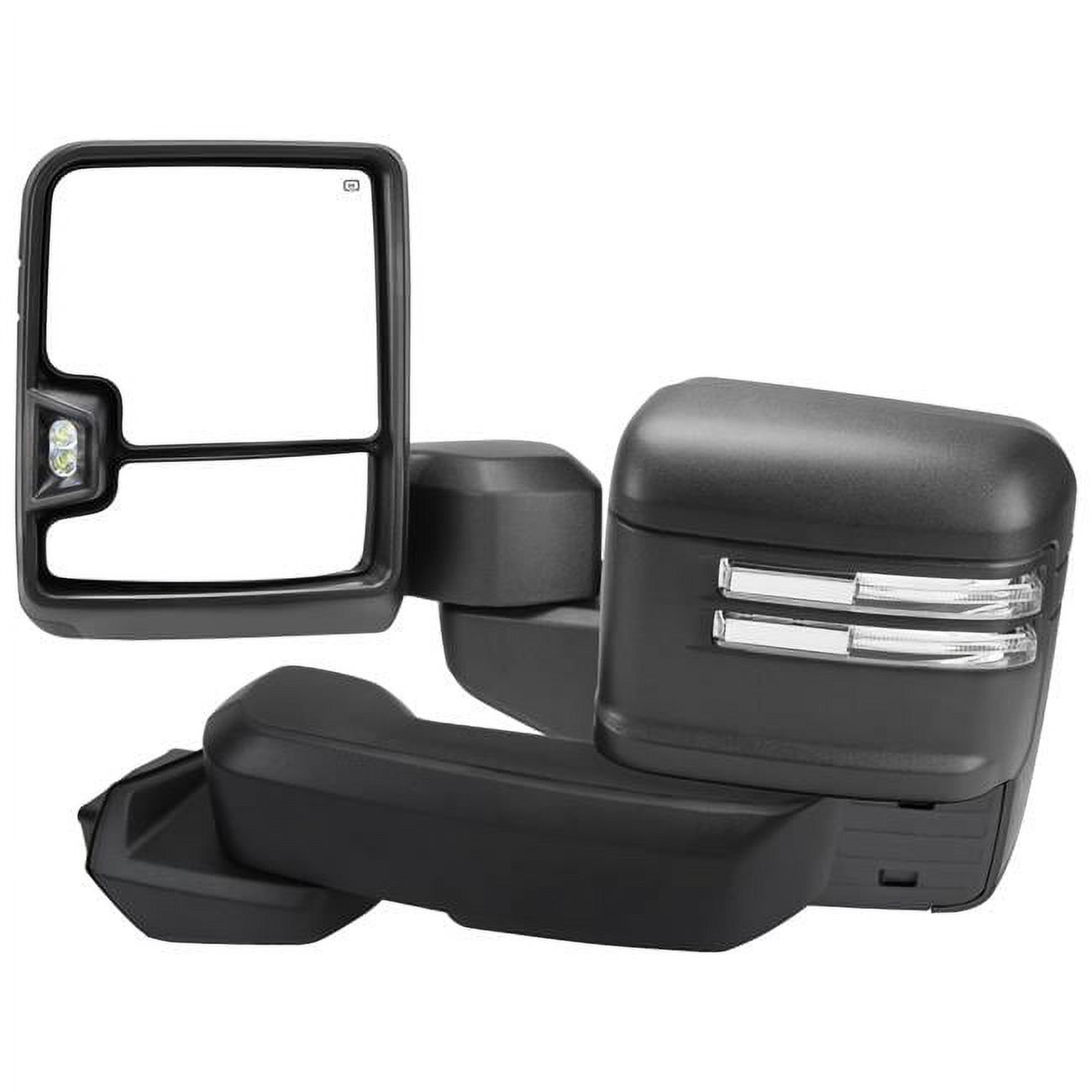 Matte Black Power Heated Towing Mirror with Smoked Turn Signal ...