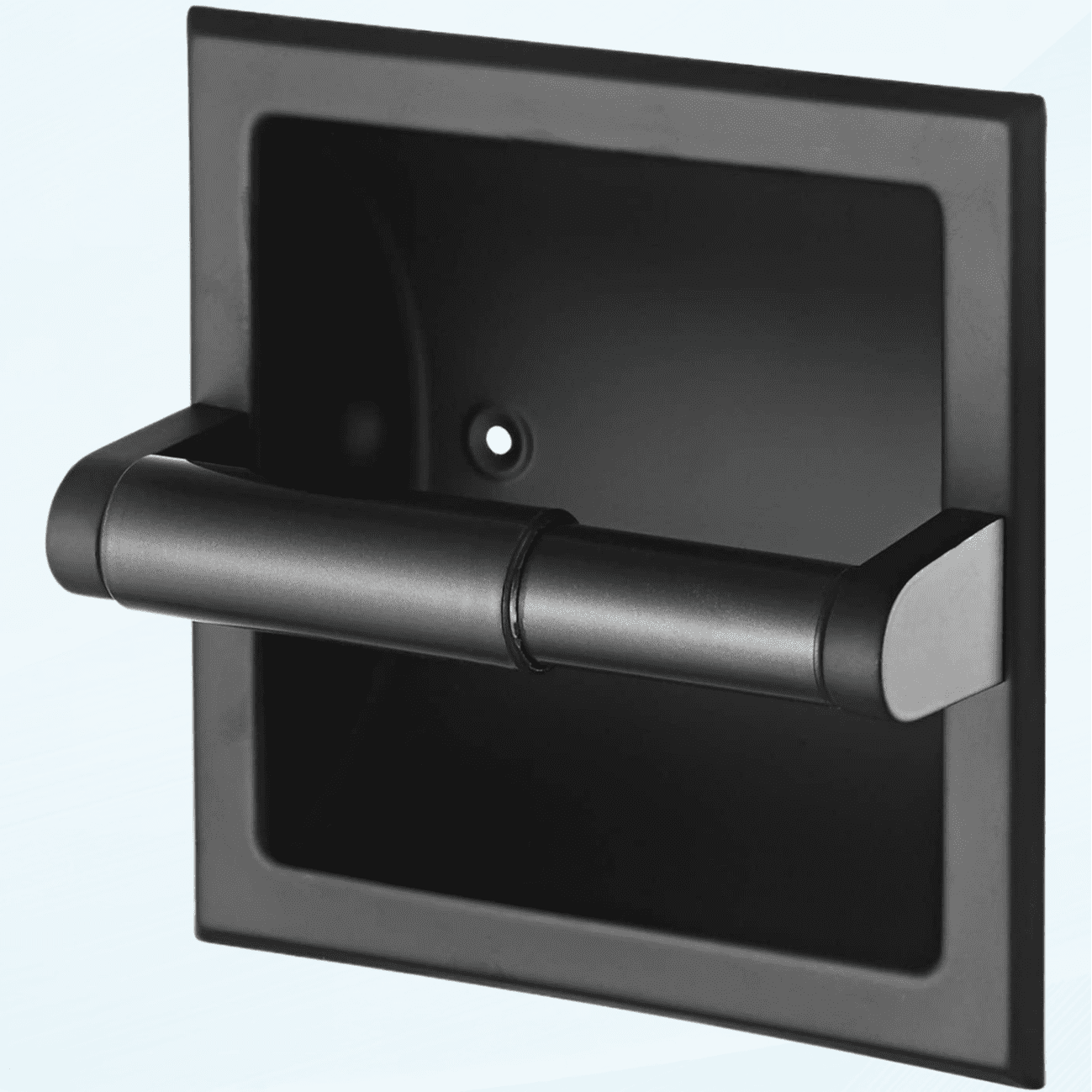 Matte Black Recessed Toilet Paper Holder/Tissue Paper Holder Stainless ...