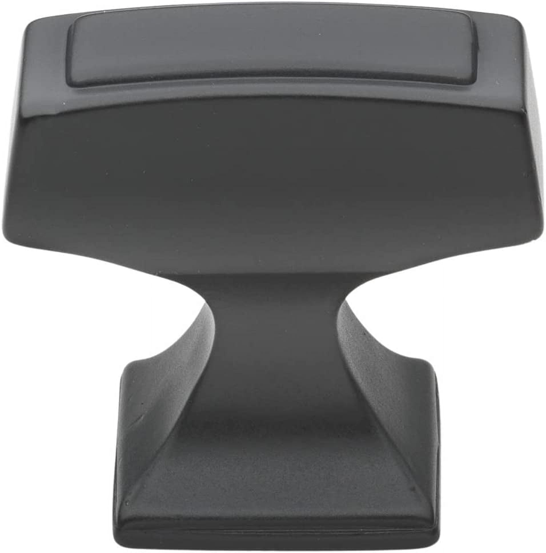 Matte Black Rectangle Deco Cabinet Knobs - Pack of 10 - Walmart.com