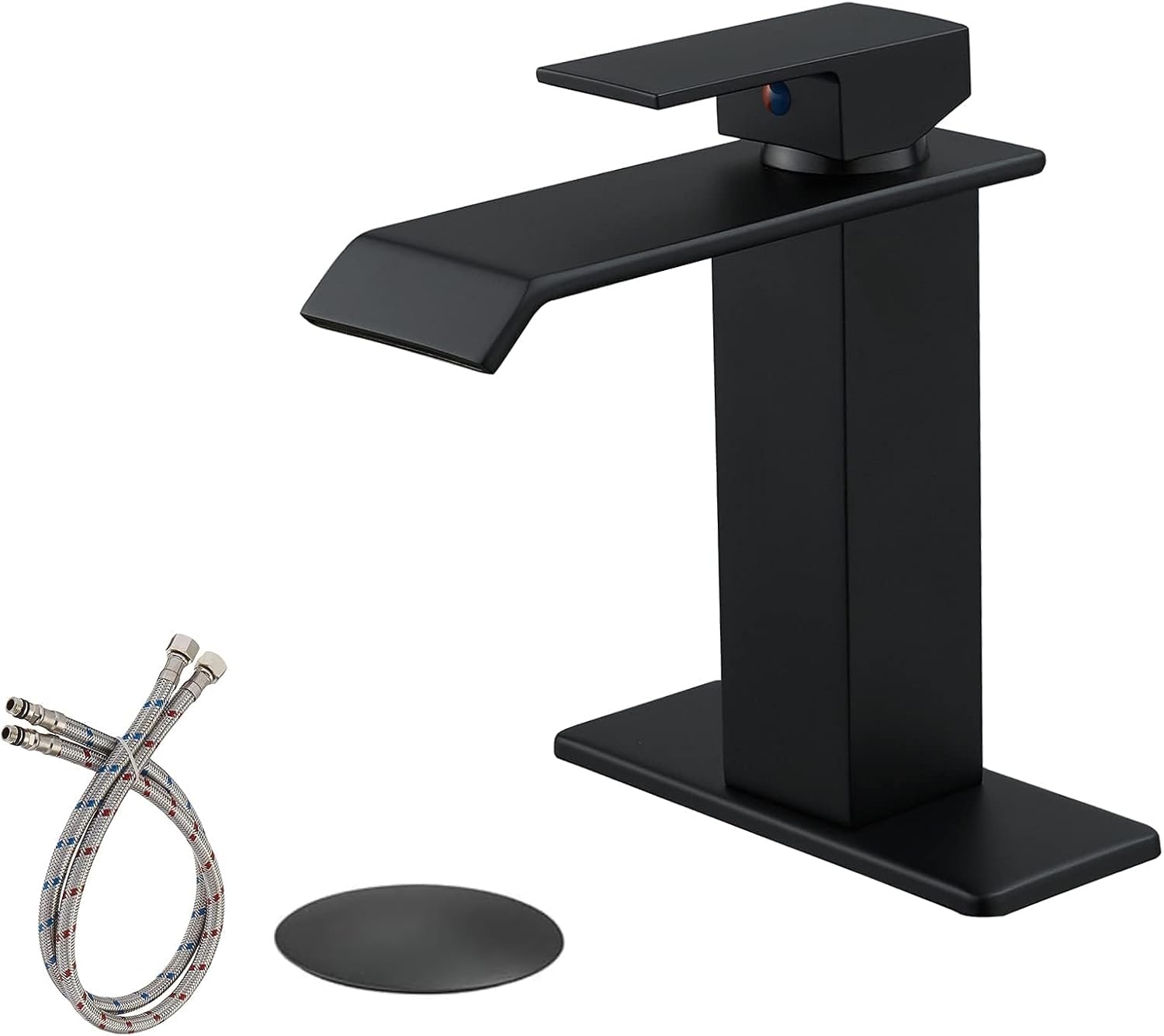 Matte Black Restroom Tap Wate all Single Lever One Tap Restroom Sink ...