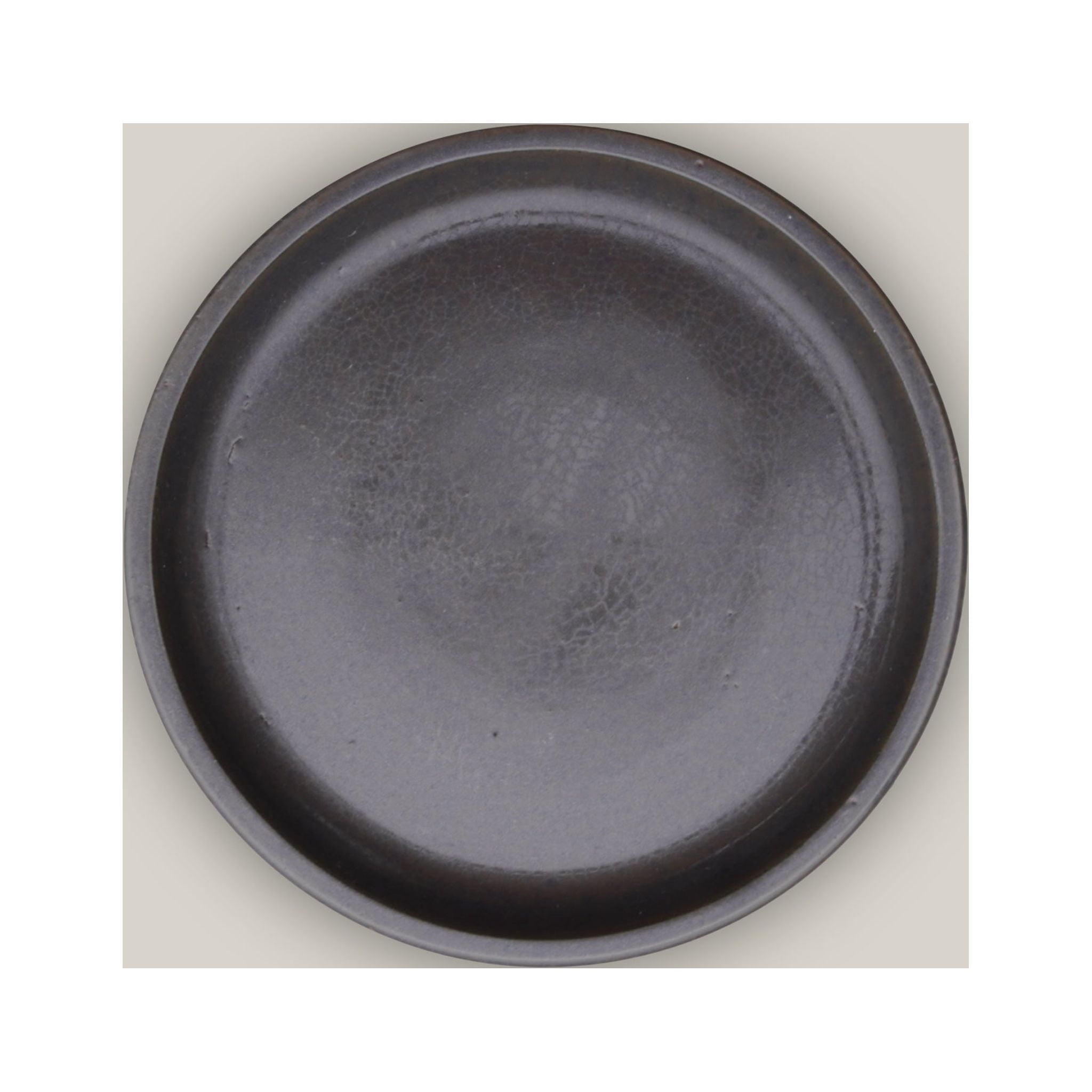 Round | Matte Black Ceramic Plant Saucer | High Fired Ecofriendly Clay ...