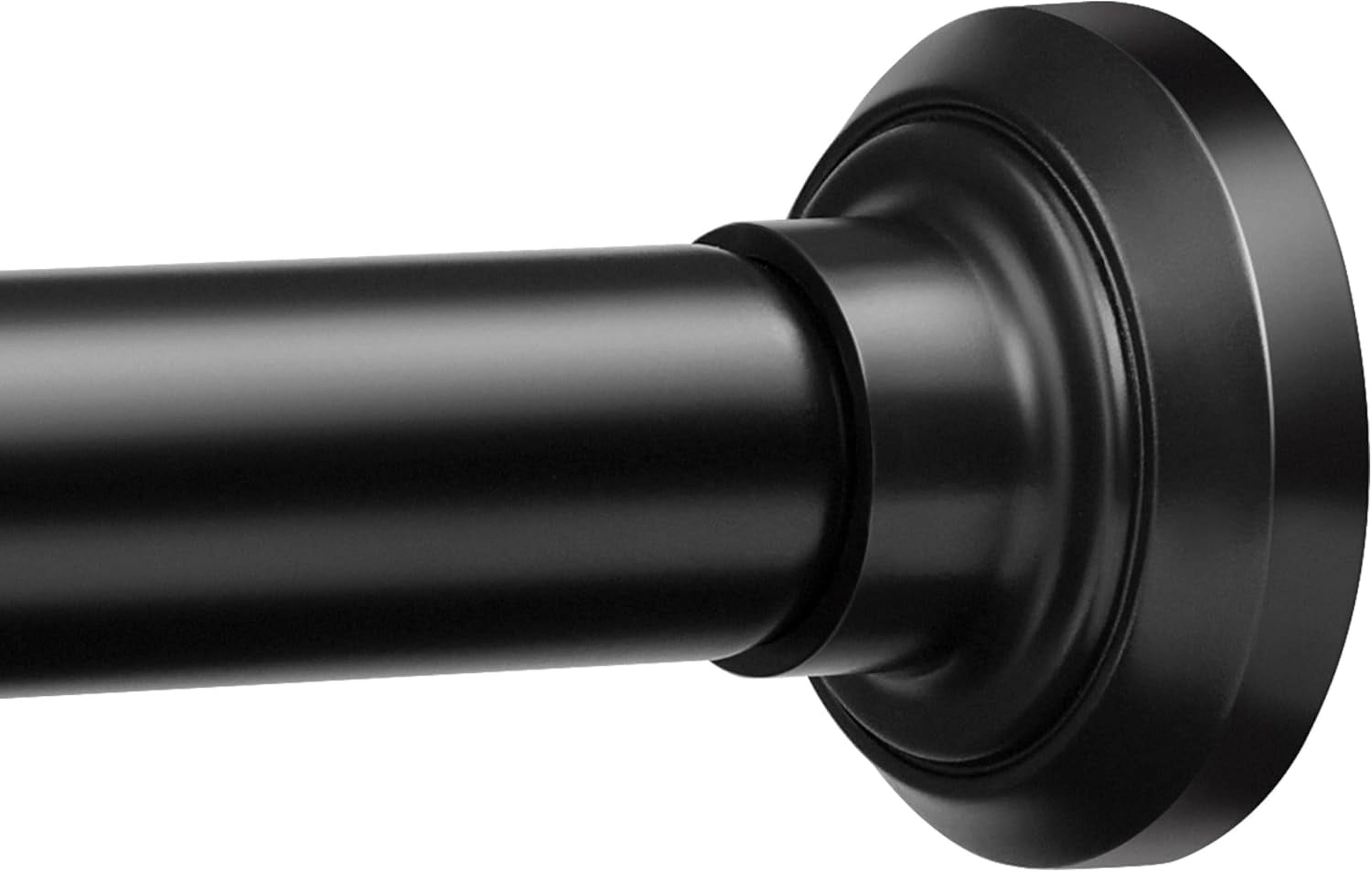Matte Black Shower Curtain Rod 30 to 76 Inches, 1 Inch Stainless Steel ...