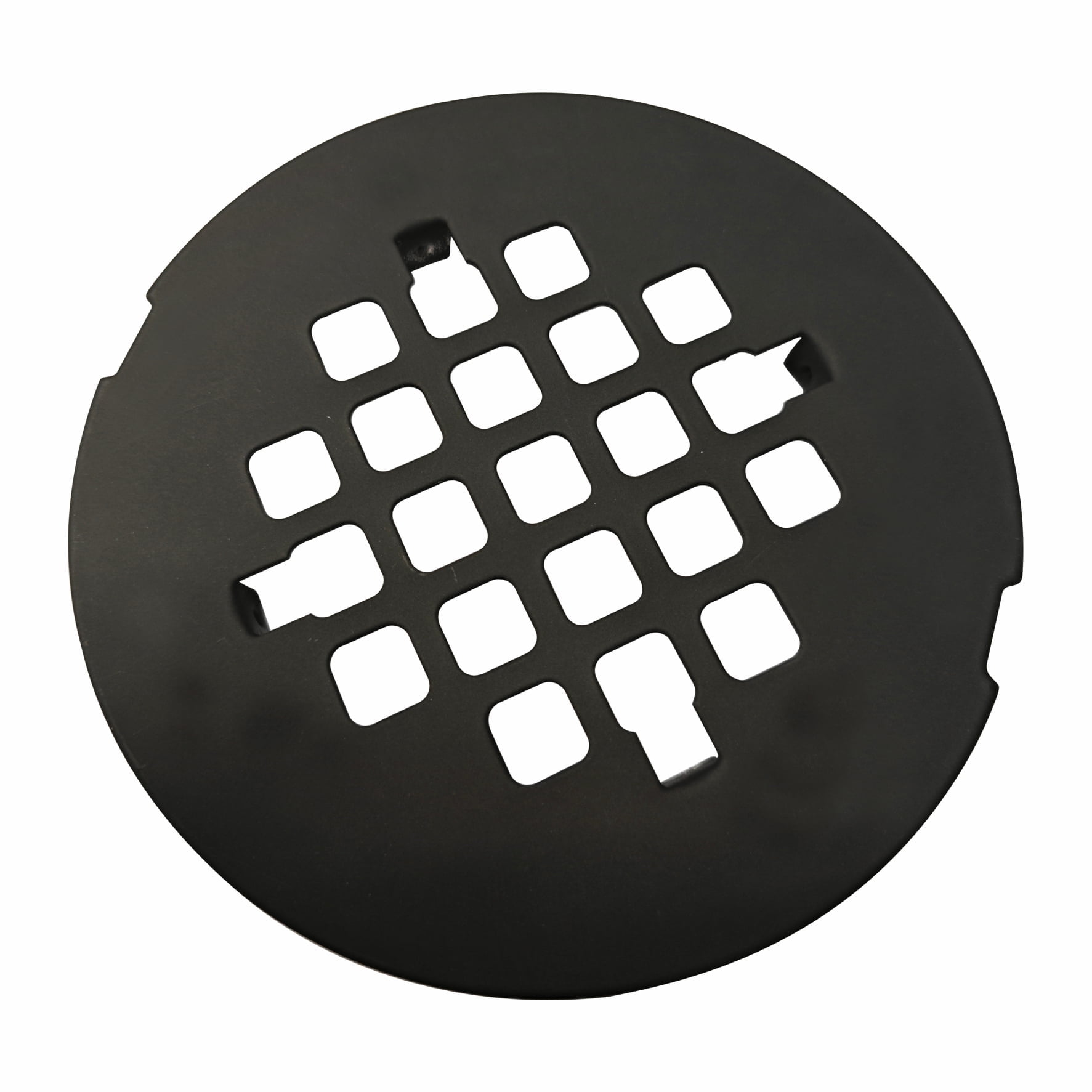 Matte Black Shower Drain Cover, Round Snap-in Stainless Steel Shower ...