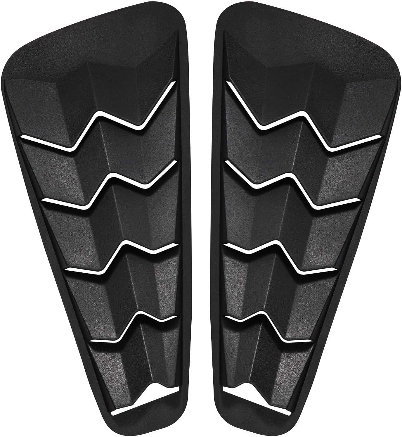 Matte Black Side Window Louvers Windshield ABS Sun Shade Cover GT Lambo ...