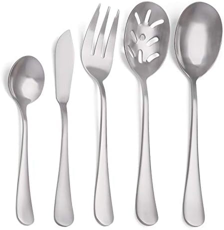Matte Black Silverware Set, Satin Finish 20-Piece Stainless Steel ...