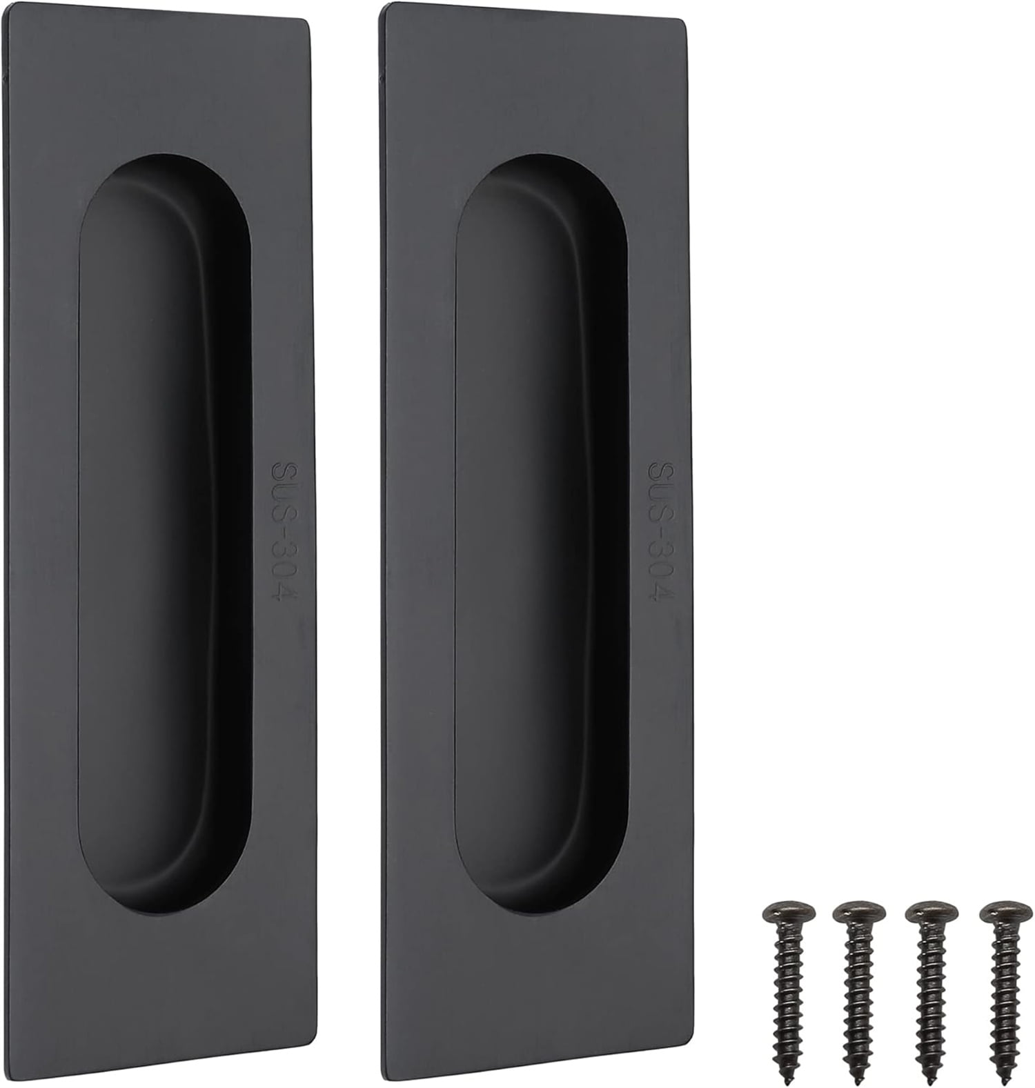Matte Black Stainless Steel Door Handles,Sliding Closet Door Pulls ...