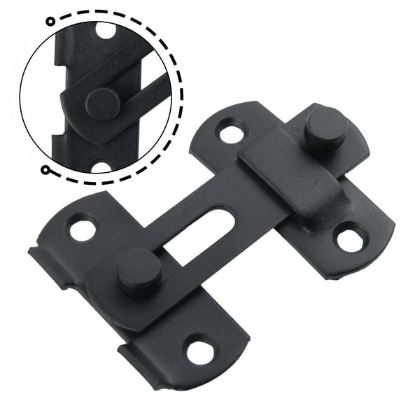 Matte Black Stainless Steel Gate Latches Flip Latch Safety Door Bolt ...