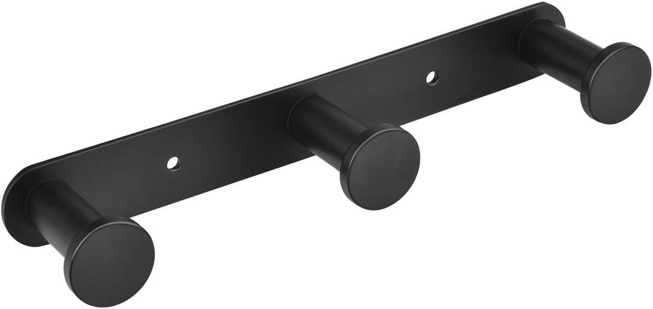 Matte Black Stainless Steel Hook Rail, Solid Construction For Modern ...