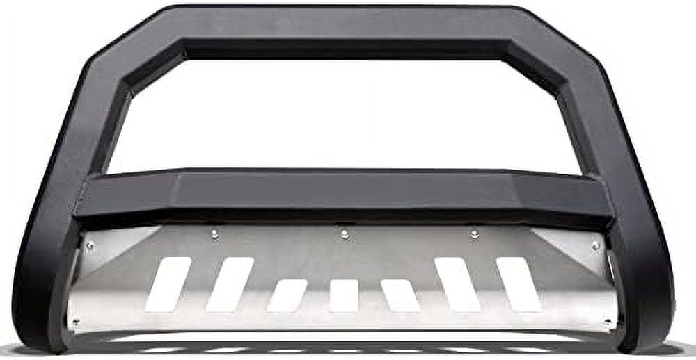 Matte Black Style Bull Bar Brush Push Front Bumper Grill Grille Guard ...