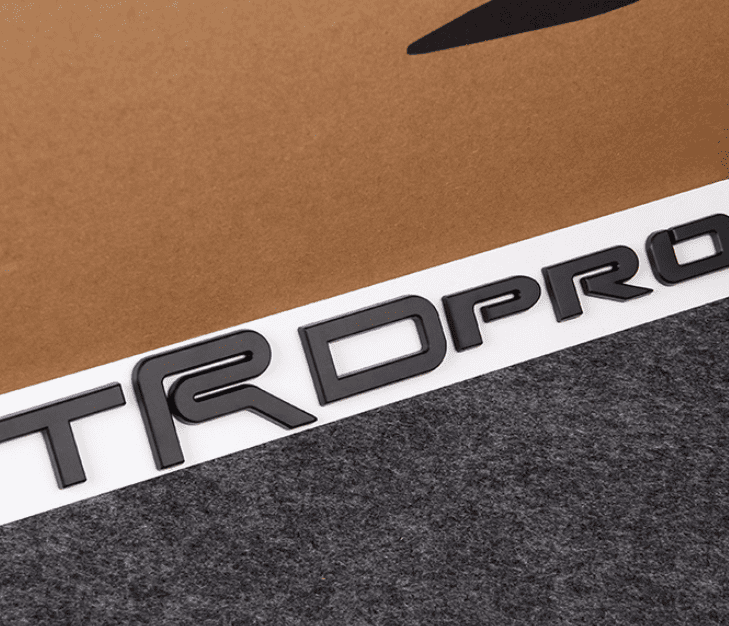 Matte Black TRD PRO Badge Decal Sticker for Toyota Tantu - Walmart.com