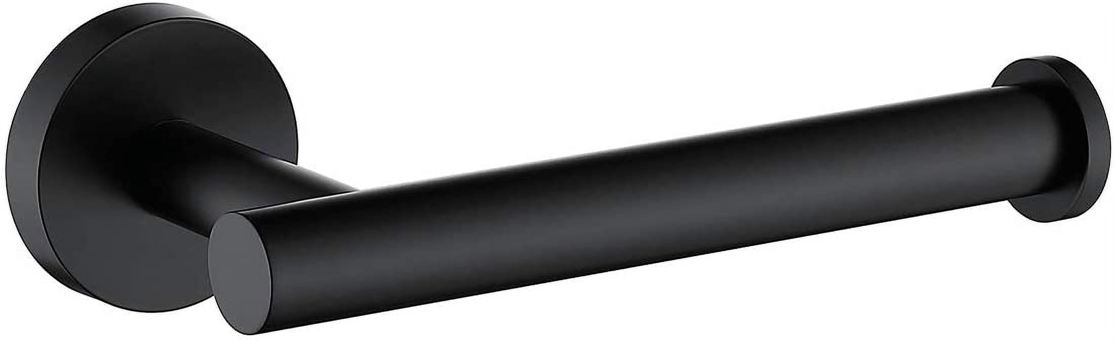 Matte Black Toilet Paper Holder SUS304 Stainless Steel, Modern Round ...