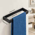 Matte Black Towel Bar 10 Inch Screw Or Adhesive Hand Holder | Sus304 ...