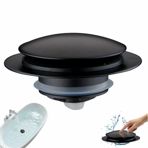 Universal Bathtub Stopper, Pop Up Bath Tub Drain Stoppers, EZ Install ...
