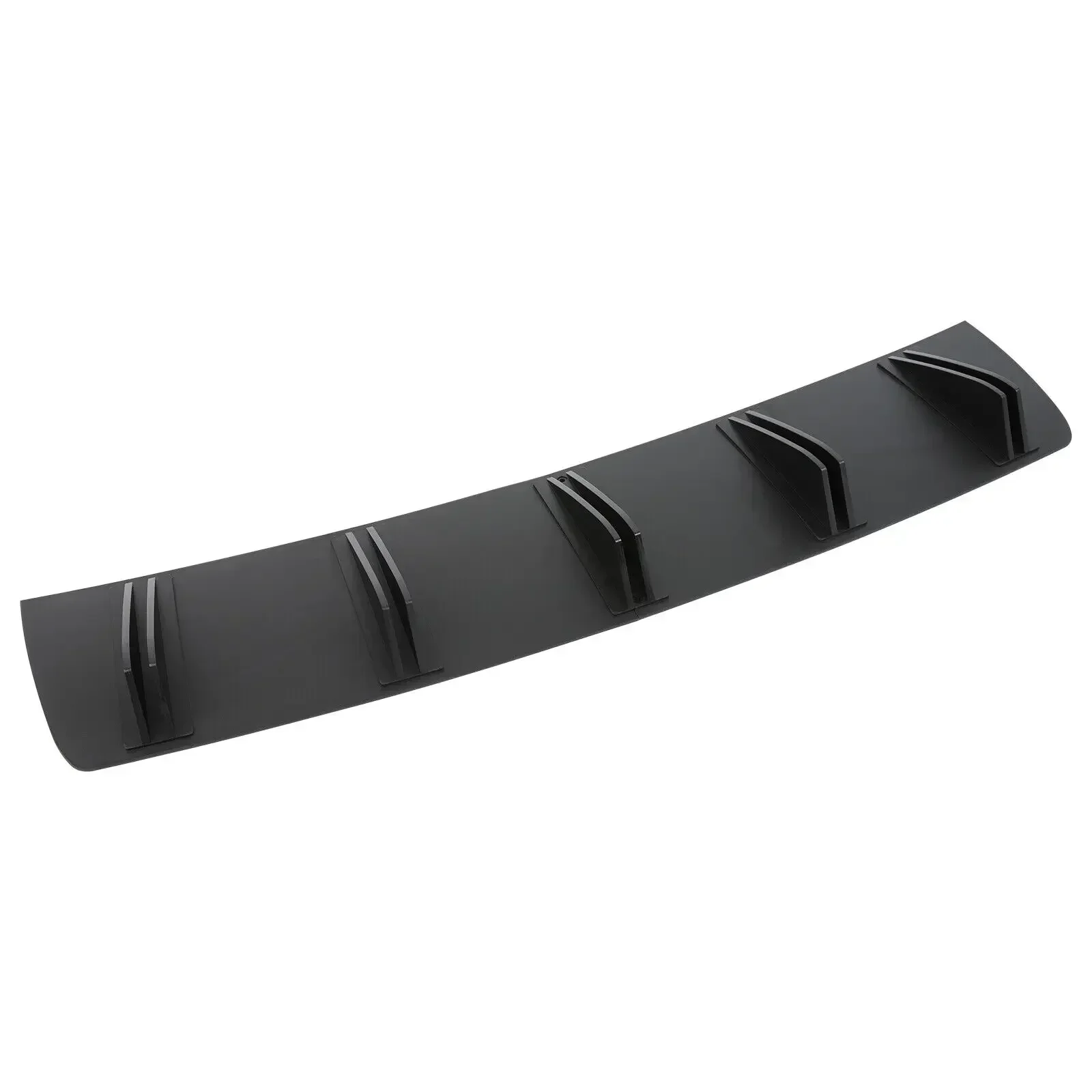 Matte Black-Universal Rear Bumper Diffuser with 5 Shark Fins, Lower ...