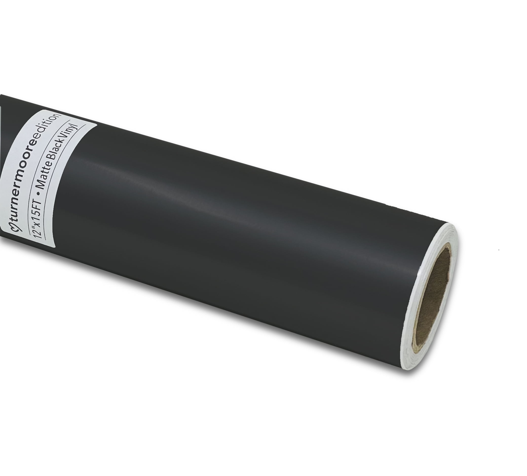 Matte Black Vinyl Adhesive Roll 12" by 15 FEET, Permanent Black Vinyl ...