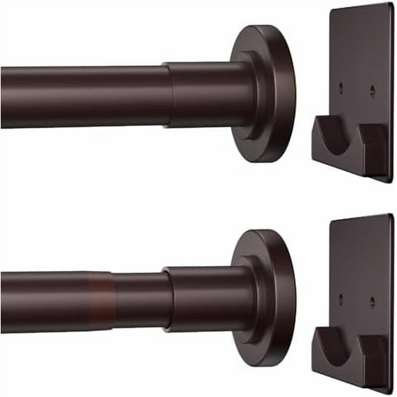 Matte Bronze Shower Curtain Rod,1 Inch Diameter Stainless Steel ...