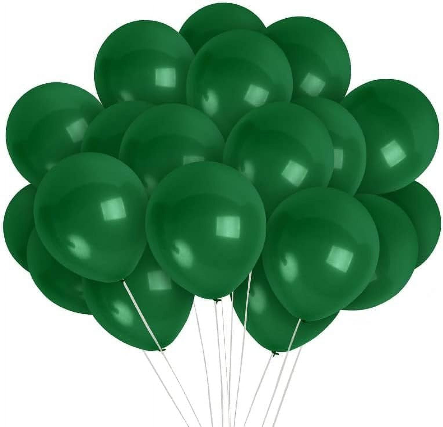 Matte Dark Green Balloons - 12 Inch Latex Balloons - 36 Pack - Walmart.com