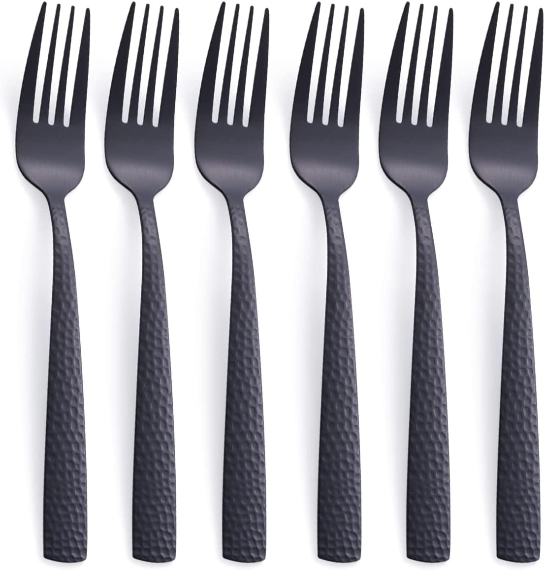 Matte Dinner Fork Set of 6, 8.0 inches Stainless Steel Silverware ...