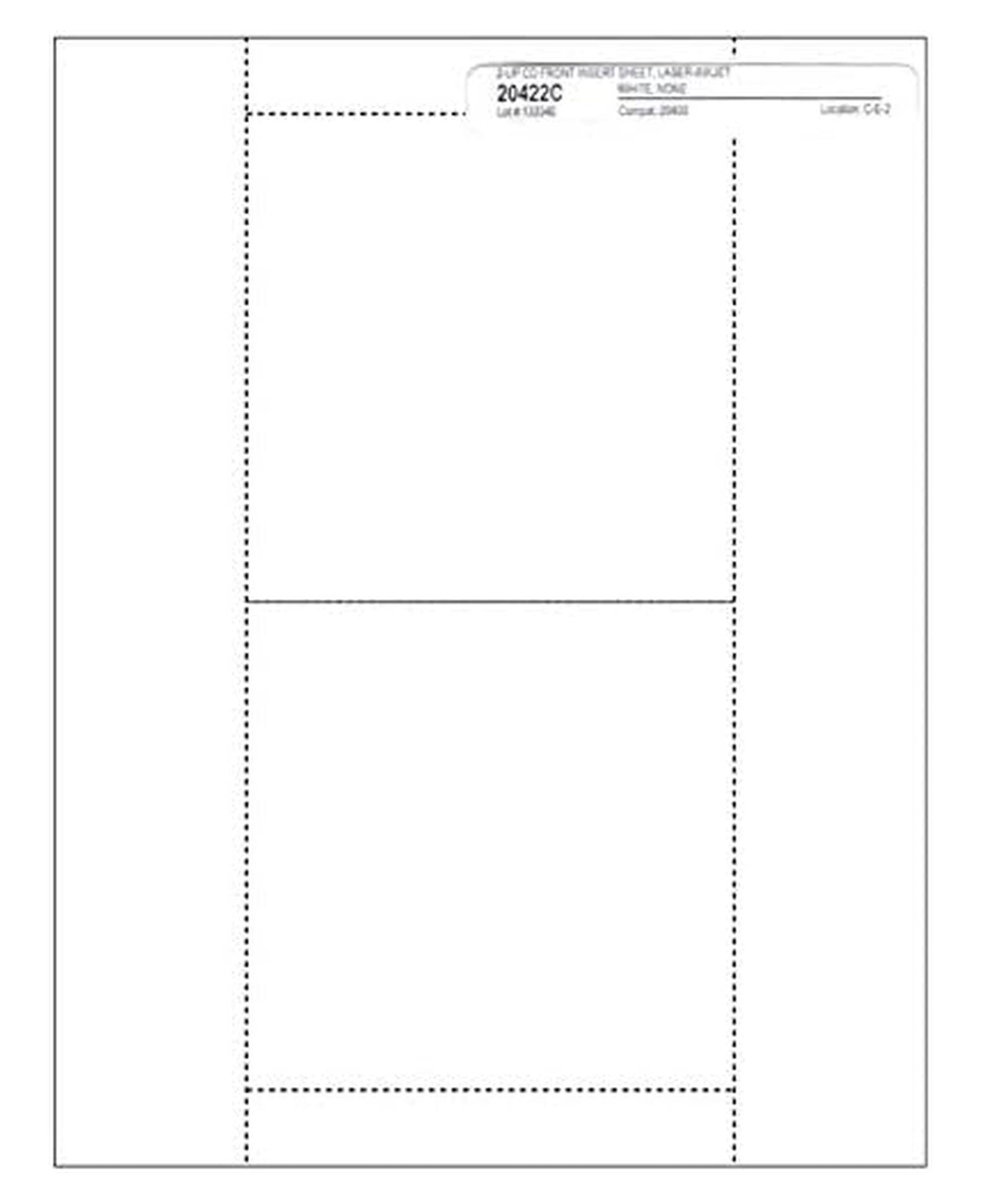 Matte Finish Front Booklet Jewel Case Inserts for Standard/Slim Jewel ...