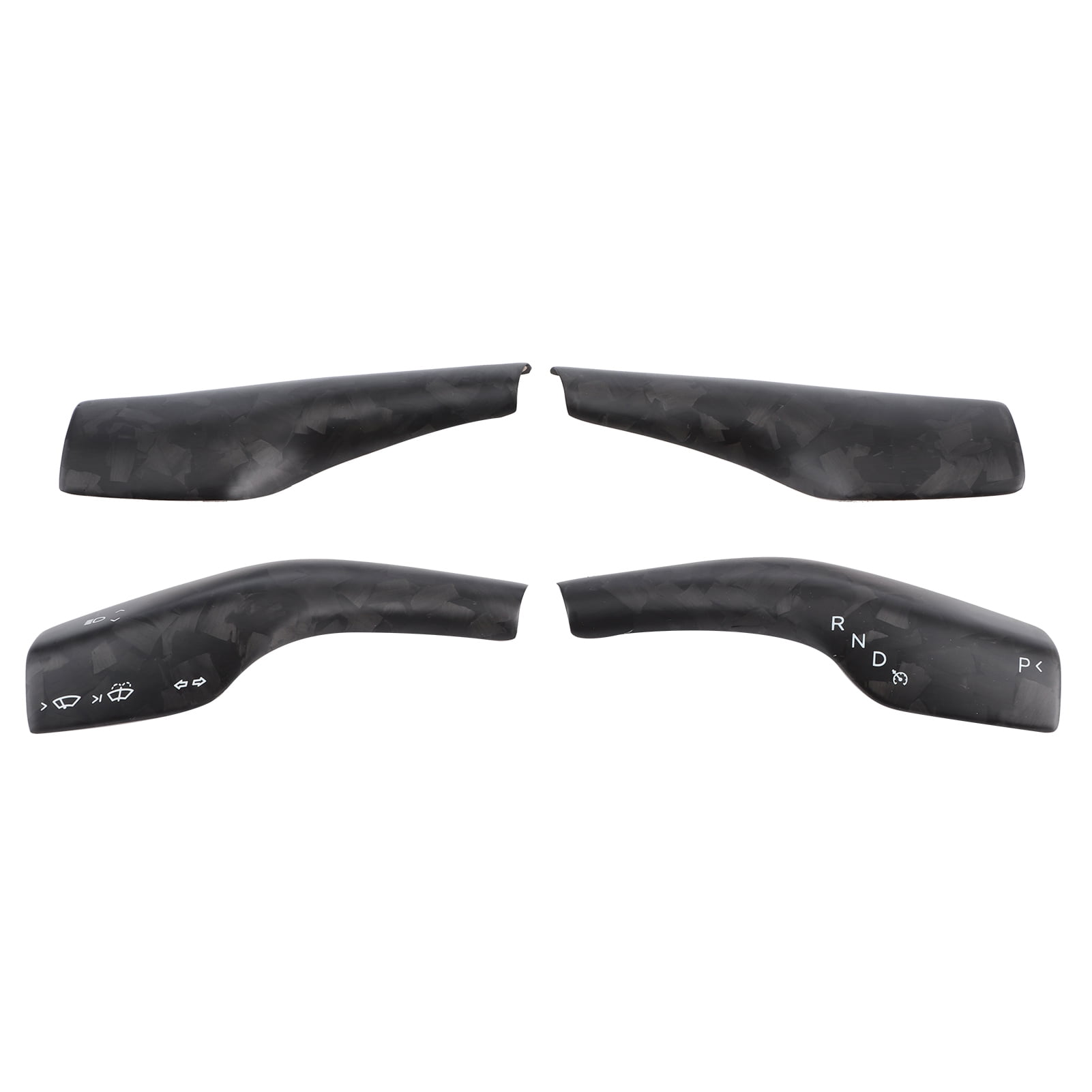 Matte Forged Carbon Fiber Headlight Switch Trim Paddle Shifter Cover ...