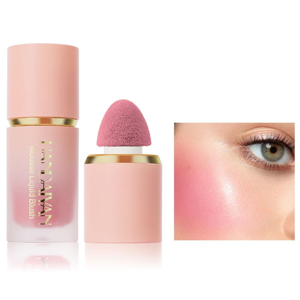 Matte Glitter Face Liquid Blusher Smooth Cheek Eye Mousse Blush ...