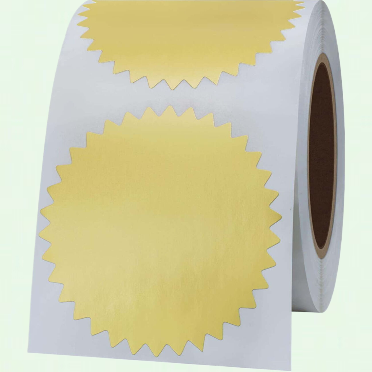 Matte Gold 2" Certificate Paper Reward Stickers Embossing Labels - Pack ...