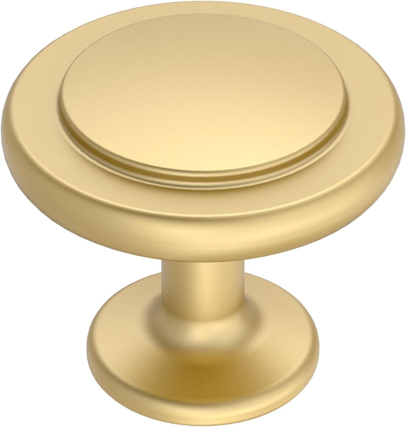 Matte Gold Cabinet Knobs, 25 Pack, 1-1/4 Inch Diameter, Kitchen Cabinet ...