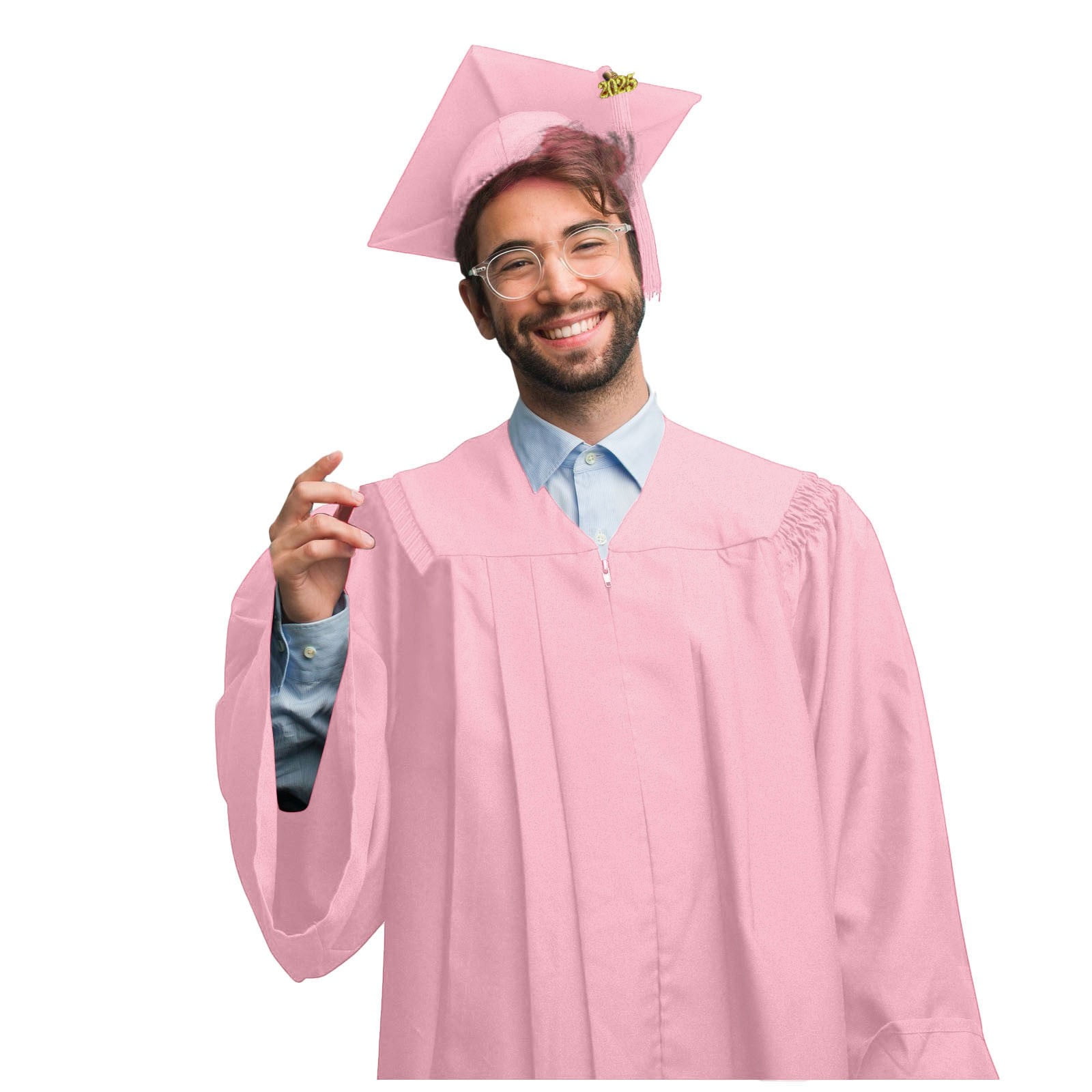 Matte Graduation Cap and Gown 2025 Set with Tassel for High School ...