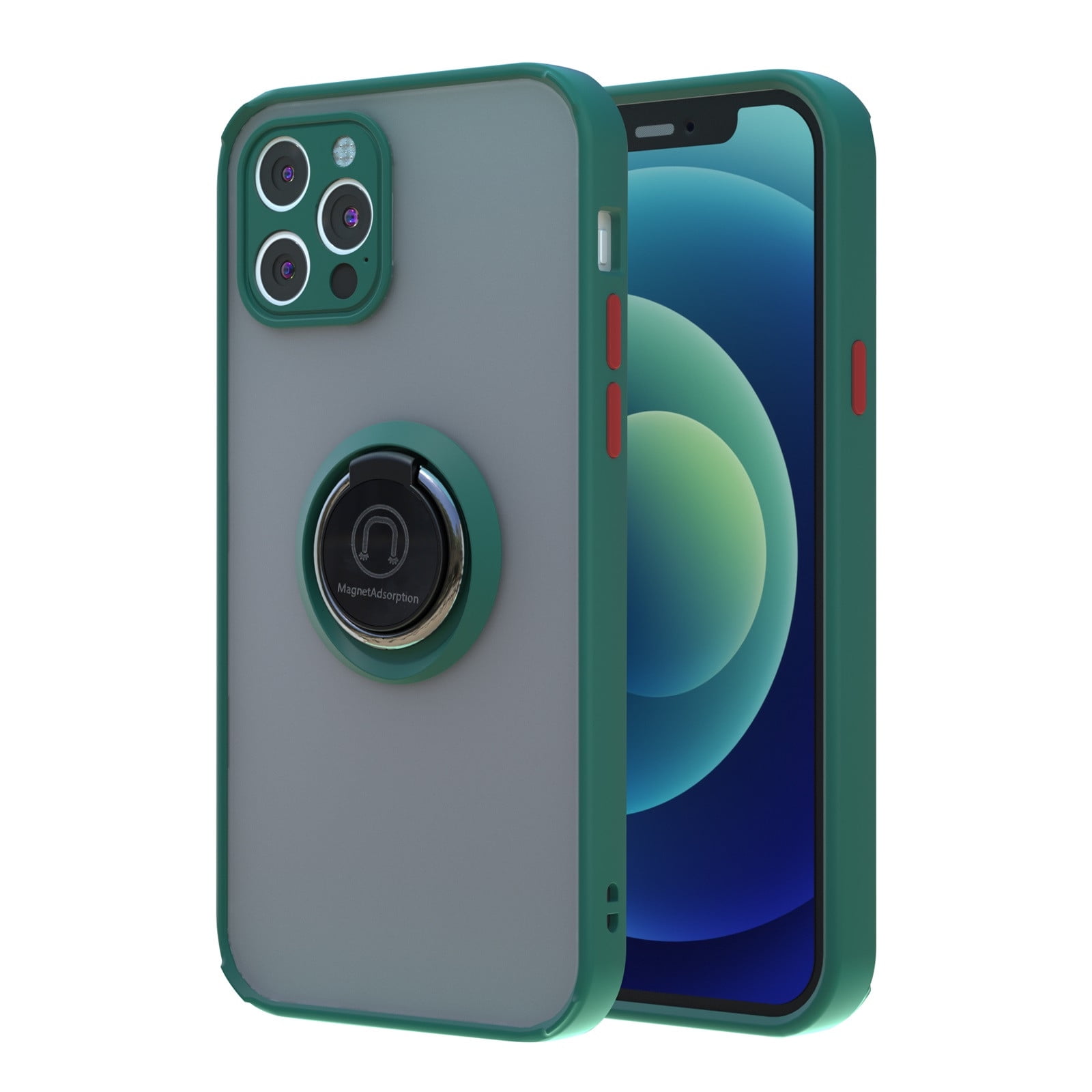 Matte Grip Case with Integrated Ring Stand and Magnetic Drop-Proof ...