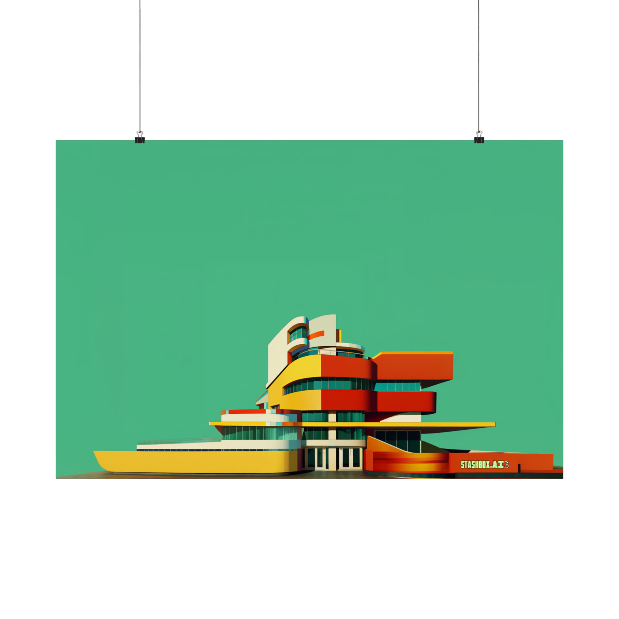 Matte Horizontal Posters - Miami Architecture 001 - Walmart.com